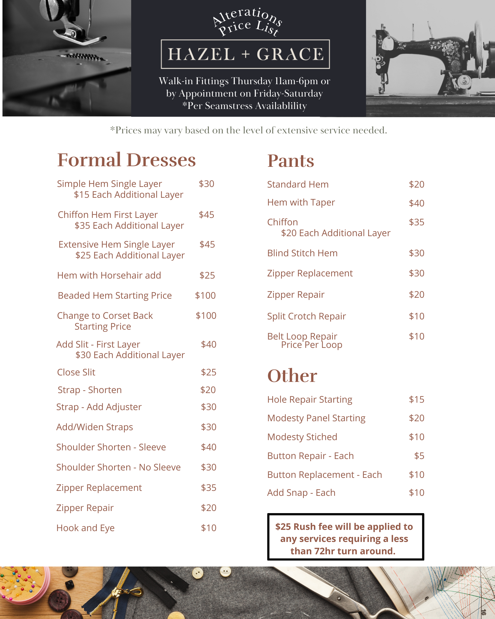 Hazel + Grace – 110 W. South Street Aberdeen, NC 28315 910-420-4090